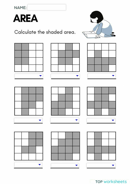Area Models. Interactive worksheet | TopWorksheets