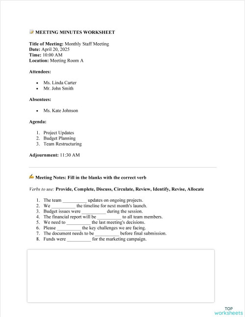 Practice Writing - Fill in the blank. Bài tập tương tác | TopWorksheets