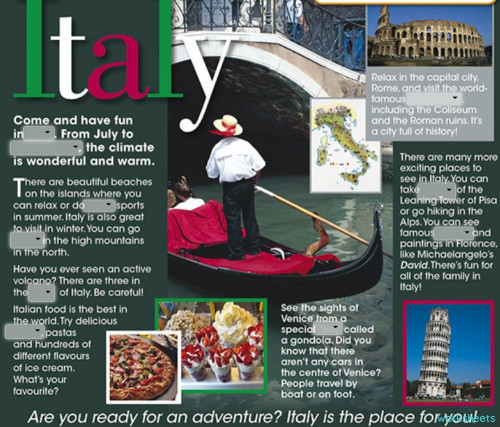reading italy. Interactive worksheet | TopWorksheets