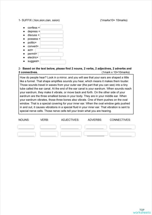 Language exam preparation. Interactive worksheet | TopWorksheets