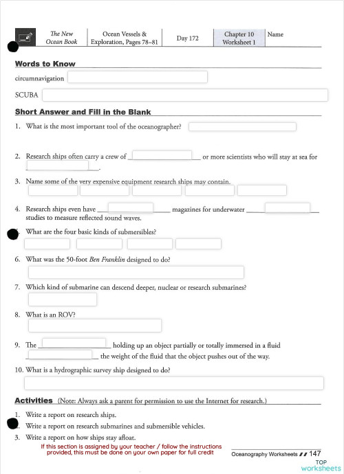 Chapter 10: Pg 147 Wk 1 Ocean Vessels & Exploration. Interactive ...