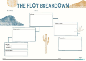 Plot diagram - Jan. 19. Interactive worksheet | TopWorksheets