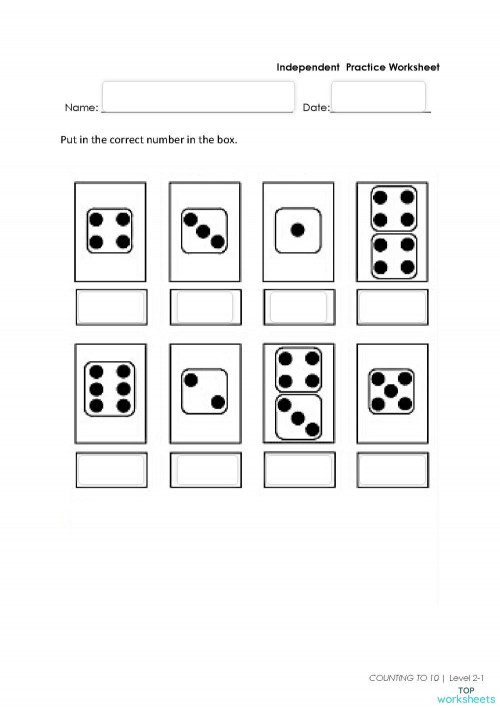 Number Level 2-1. Interactive worksheet | TopWorksheets