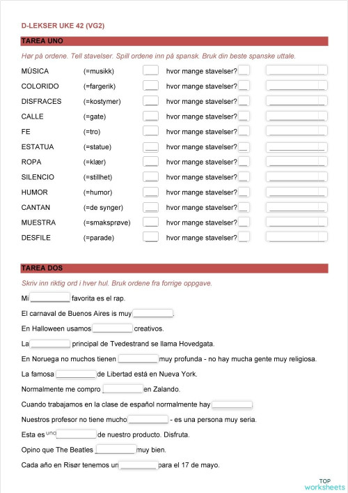 D-LESKER UKE 42 (VG2). Ficha interactiva | TopWorksheets