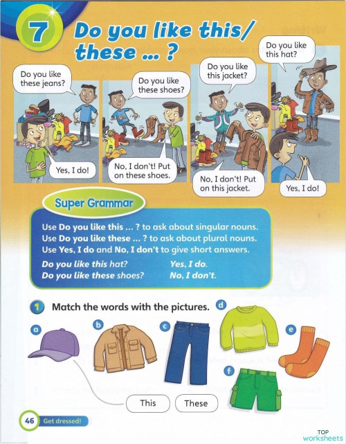 SM1_Grammar practice_7. Interactive worksheet | TopWorksheets