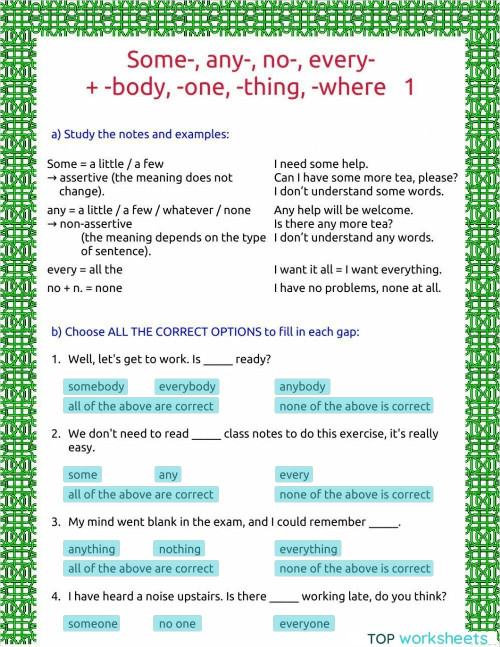 Ecce sample 2021 grammar-vocabulary. Interactive worksheet | TopWorksheets