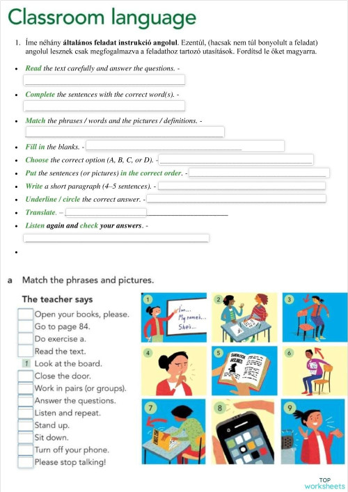 Speaking: interactive worksheets and online exercises | TopWorksheets