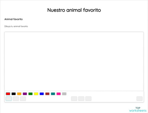 Nuestro animal favorito. Ficha interactiva | TopWorksheets