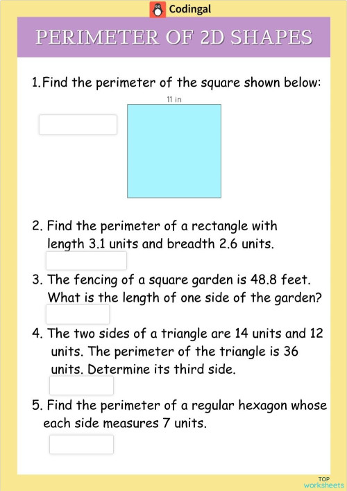 M_G04M14L47_WC03_Perimeter_of_2D_Shapes_7. Interactive worksheet ...