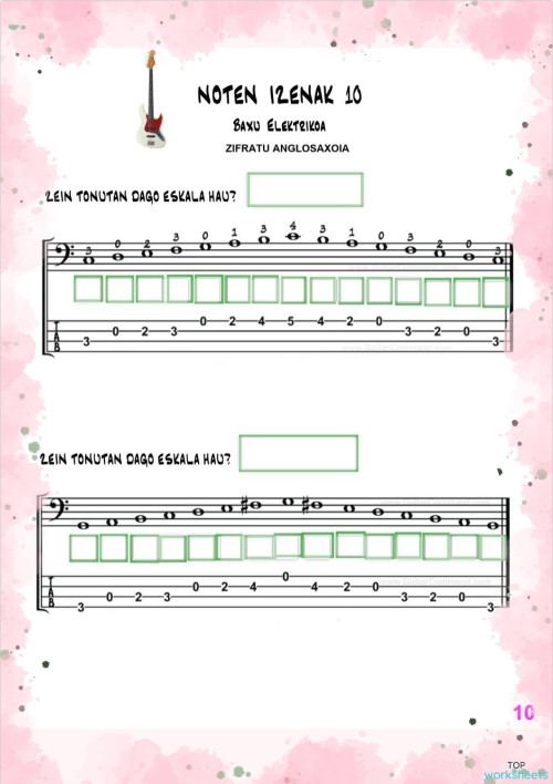 3. Maila B ELEKTRIKOA 10. Interactive worksheet | TopWorksheets