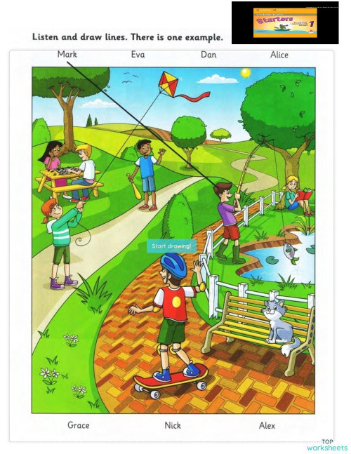 STARTERS_TEST 1_PART 1. Interactive worksheet | TopWorksheets