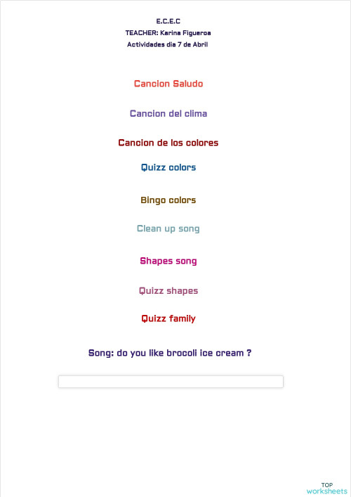 Colors and shapes. Interactive worksheet | TopWorksheets