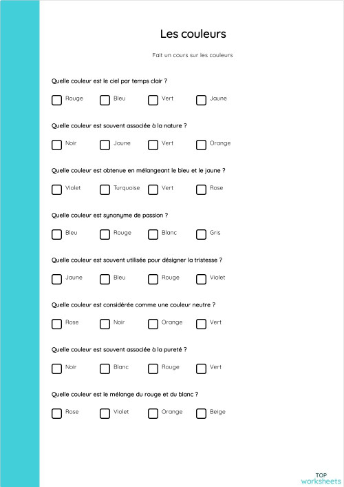 Les parties du visage. Fiche interactive | TopWorksheets