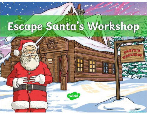 Escape Santa's Workshop - A2 and up. Interactive worksheet | TopWorksheets