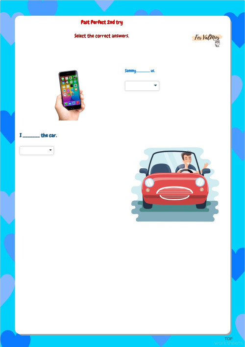 Past Perfect 2nd try. Interactive worksheet | TopWorksheets