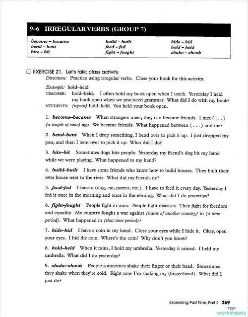 Like/Want/Need/Have + To + Verb. Interactive worksheet | TopWorksheets