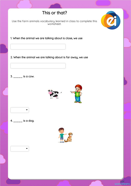 This or that?. Interactive worksheet | TopWorksheets