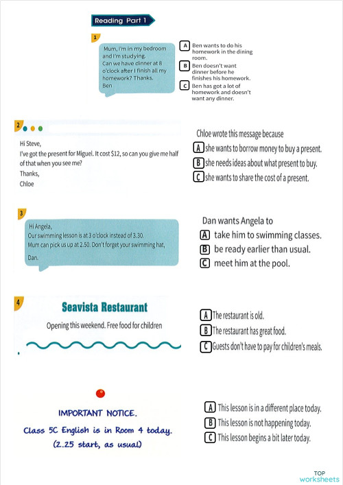 Complete Key for Schools Unit 2. Interactive worksheet | TopWorksheets