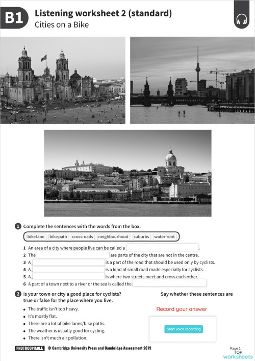 Listening Worksheet 2 Interactive Worksheet Topworksheets