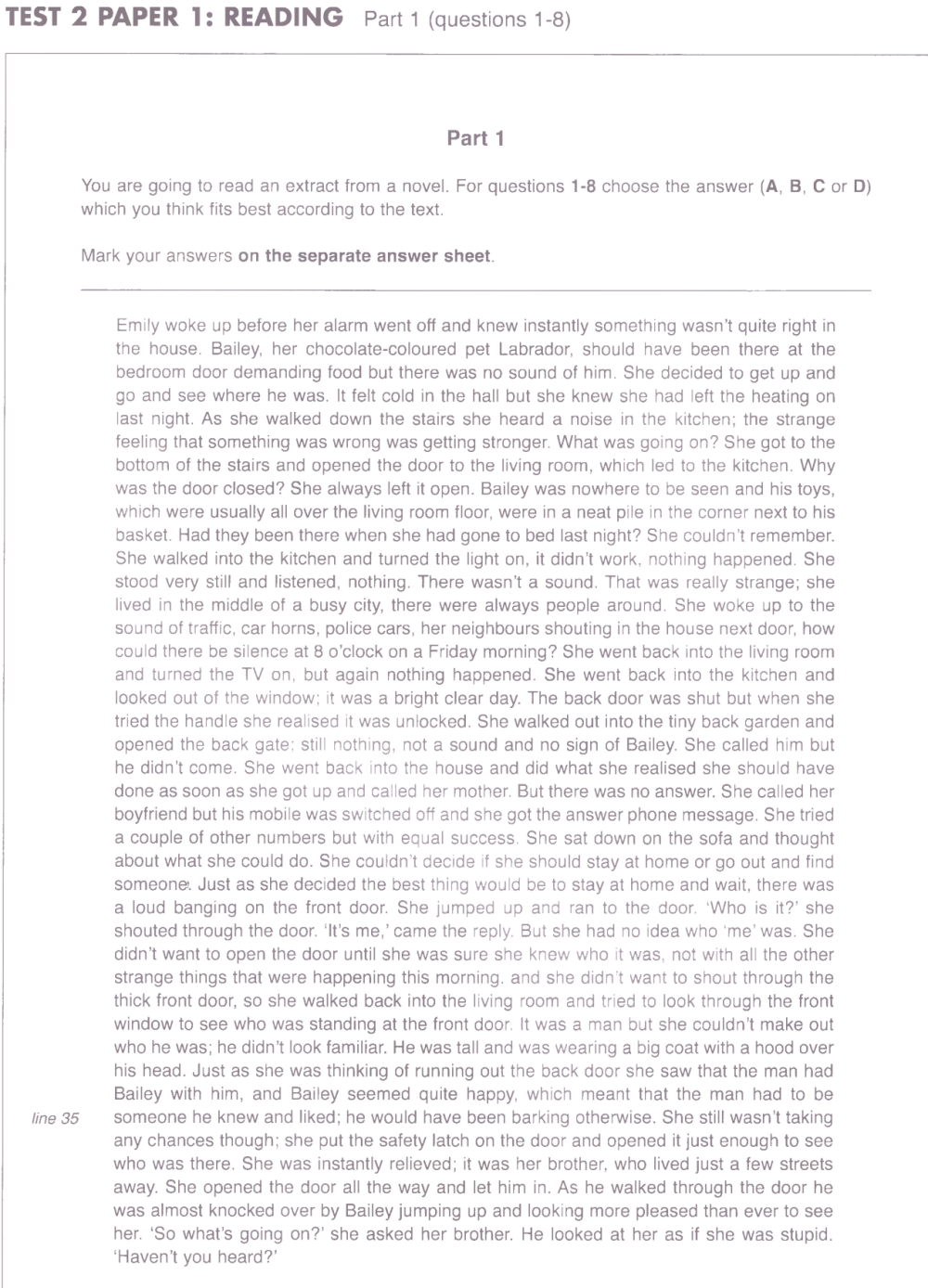 TEST 2 READING AND USE OF ENGLISH. Interactive worksheet | TopWorksheets