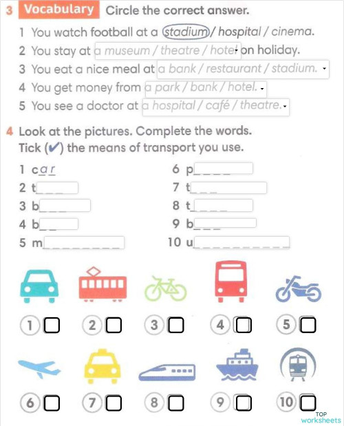 Go getter 3 unit 0.1 words. Interactive worksheet | TopWorksheets