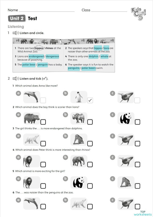 LISTENNING WRITING UNIT 2 KC5. Interactive worksheet | TopWorksheets