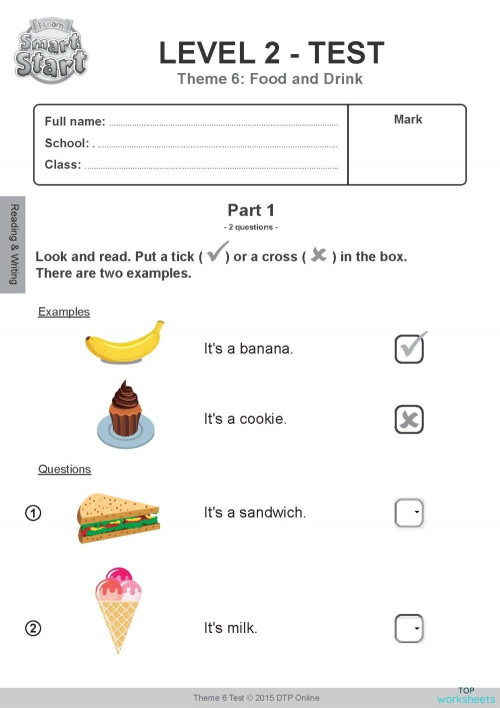 2A Unit 6 Reading. Interactive worksheet | TopWorksheets