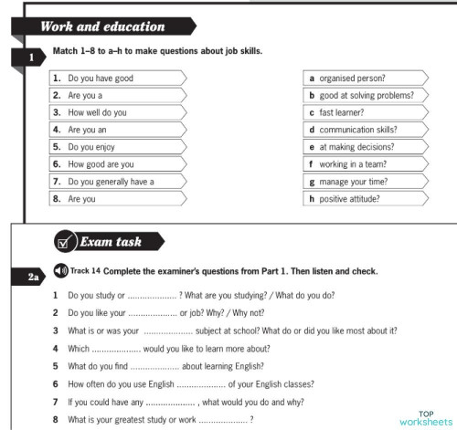 B1 Part 1 Questions/Can/Able to. Interactive worksheet | TopWorksheets