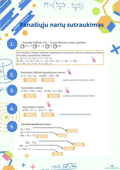 Interactive worksheets and online exercises in lithuanian | TopWorksheets
