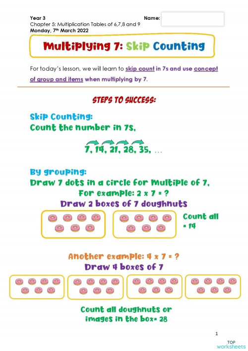 Multiplication: interactive worksheets and online exercises | TopWorksheets