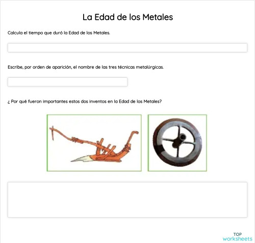 Fichas interactivas y ejercicios online en español | TopWorksheets
