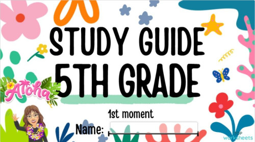 Study Guide 5th Grade. Interactive worksheet | TopWorksheets