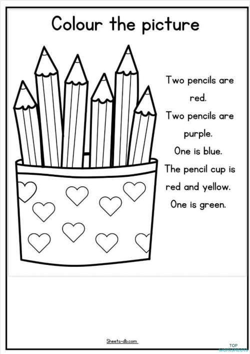 ACTIVITY K2 COLOURS. Interactive worksheet | TopWorksheets