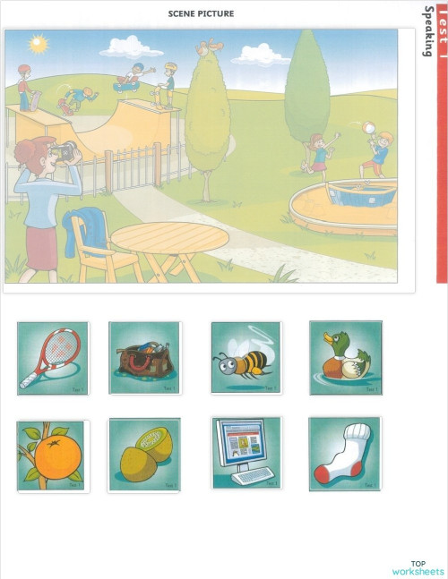 Starters - AEP3 - Test 1, 2, 3 - Speaking. Interactive worksheet ...