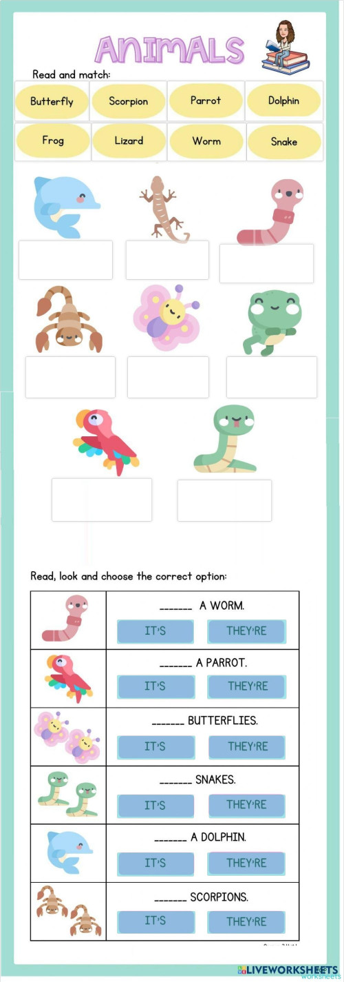 EN3_U1_Animals. Interactive worksheet | TopWorksheets
