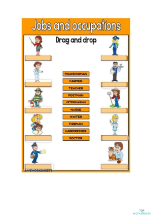 JOBS AND OCCUPATIONS. Interactive worksheet | TopWorksheets