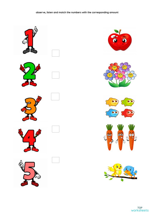 the numbers. Ficha interactiva | TopWorksheets