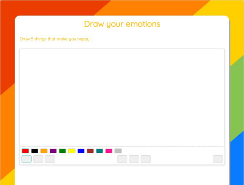 Draw your emotions. Interactive worksheet | TopWorksheets
