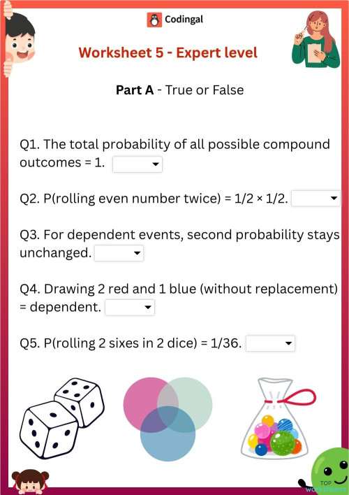 M_G07M20L69_WE02_Introduction to Compound Probability. Interactive worksheet | TopWorksheets