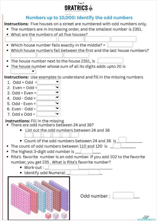 Odd Even EEE. Interactive worksheet | TopWorksheets