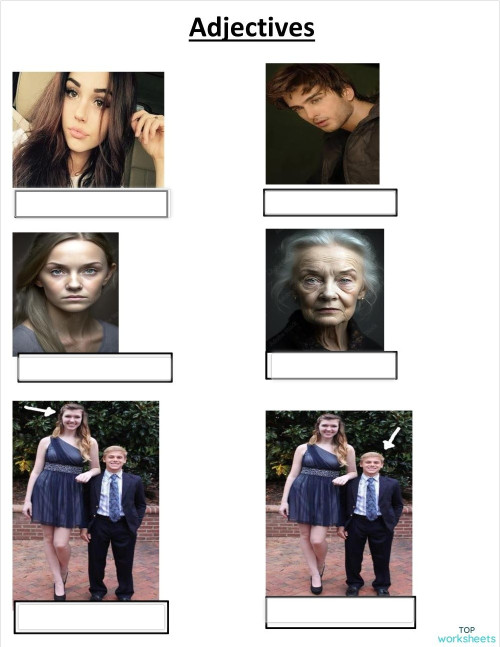 Adjectives. Interactive worksheet | TopWorksheets