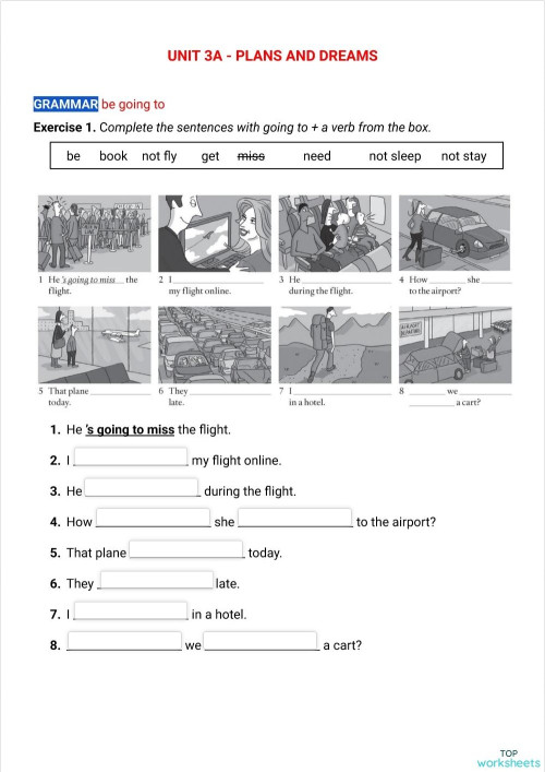 Unit 3A - Plans and Dreams. Interactive worksheet | TopWorksheets