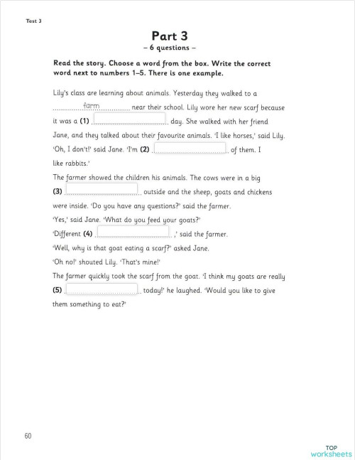 Reading Practice. Interactive worksheet | TopWorksheets