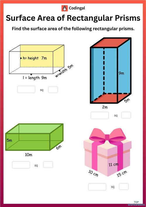 M_G05M17L47_WC02_Surface Area_of_Rectangular_Prisms_2. Interactive worksheet | TopWorksheets