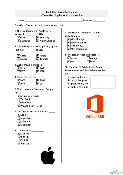 Checkbox 1. Interactive worksheet | TopWorksheets