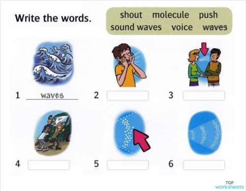 Sound and music part 1. Interactive worksheet | TopWorksheets