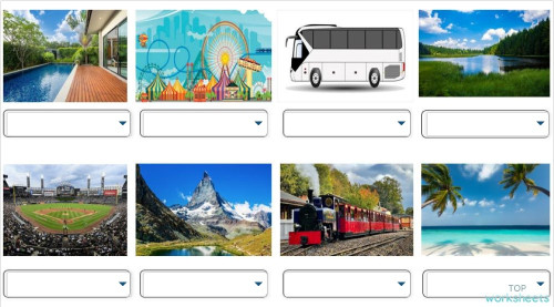 SUMMER VACATION VOCABULARY. Interactive worksheet | TopWorksheets
