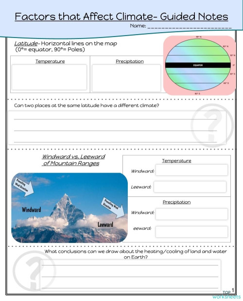 Weather: interactive worksheets and online exercises | TopWorksheets