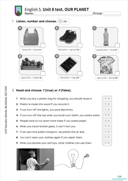 Because and So. Interactive worksheet | TopWorksheets