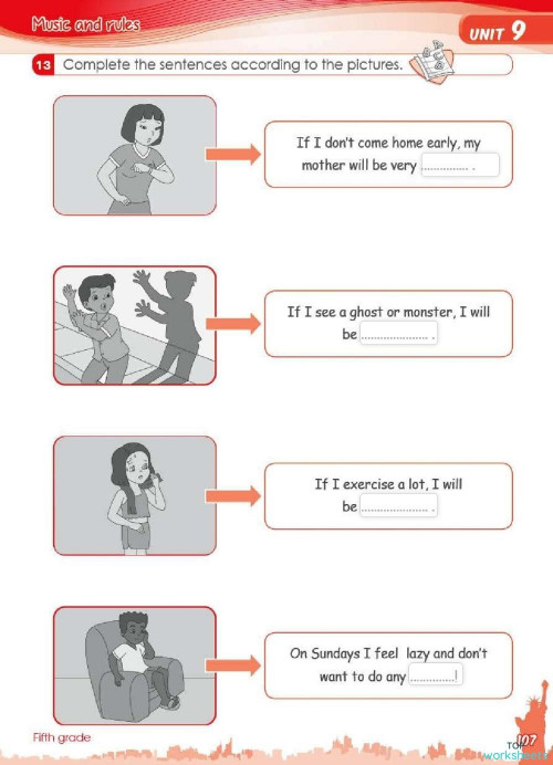 NGS 5-Uni.9-Pág.107. Ficha interactiva | TopWorksheets